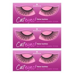 Essence Bandwimpern »Cateyes! false lashes« mit Katzenaugen-Effekt schwarz Einfaches Anbringen mit dem mitgelieferten Kleber