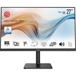 MSI LCD-Monitor &raquo;Modern MD271P&laquo; 69 cm/27 &prime;&prime; 1920 x 1080 px Full HD 5 Reaktionszeit 75 Hz 3 Jahre Herstellergarantie, h&ouml;henverstellbar, USB-C schwarz..