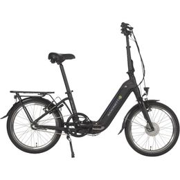 SAXONETTE &raquo;Compact Comfort Plus&laquo; 3 Gang Nabenschaltung Frontmotor 250 W mit Akku-Ladeger&auml;t, Pedelec, Elektrofahrrad f&uuml;r Damen u. Herren schwarz...