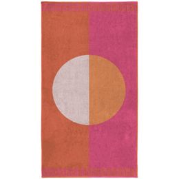 Seahorse Strandtuch »Colorblock Circle« 100x180, für Strand und Pool, Trendy summer design pink Obermaterial: 100% Baumwolle B/L: 100 cmx180 cm