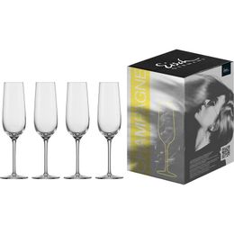 EISCH GERMANY Sektglas »Vinezza« bleifrei, 225 ml, 4-teilig transparent