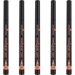 Essence Eyeliner &raquo;eyeliner pen extra long-lasting&laquo; mit feiner Pinselspitze Blackest Black F&uuml;r pr&auml;zise Lidstriche