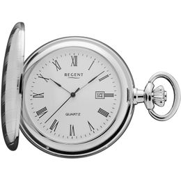 Regent Uhren Regent Herren Taschenuhr &raquo;P737-19527740&laquo; Quarzuhr, Herrenuhr, Datum, Acrylglas, Geschenkidee silber