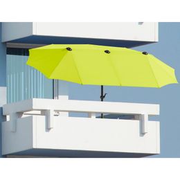 Schneider Schirme Balkonschirm &raquo;Salerno, TOPSELLER!&laquo; mit Schutzh&uuml;lle, ohne Schirmst&auml;nder gr&uuml;n Obermaterial: 100% Polyester