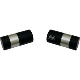 Sch&ouml;ner Wohnen Kollektion SCH&Ouml;NER WOHNEN-KOLLEKTION Gardinenstangen-Endst&uuml;ck &raquo;Zylinder f&uuml;r &Oslash; 20 mm&laquo; Serie Einzelprogramm Leon &Oslash; 20 mm schwarz-matt/silber-matt