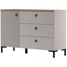 Home Affaire Sideboard »Luminara« 1 Stk. tlg. Kommode mit Soft-Close Funktion - 120 oder 150 cm Breite Cashmere (Beige)/Eiche Robustes TV-Lowboard...