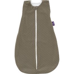 Träumeland TRÄUMELAND Babyschlafsack »Sommerschlafsack LIEBMICH Baumwolle Pünktchen oliv« bunt Bezug: 100% Baumwolle. Füllung: 100% Baumwolle L: 62 cm