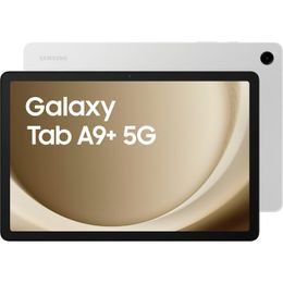 Samsung Tablet »Galaxy Tab A9+ 5G« (27, 82 cm / 11 ′′) Android, One UI, Knox 64 GB WUXGA 5G ) silber 7.040 mAh Li-Ion Akku