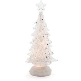 Konstsmide LED Baum »Acryl, Weihnachtsdeko« Warmweiß rotierend, Höhe ca. 30 cm weiß/transparent