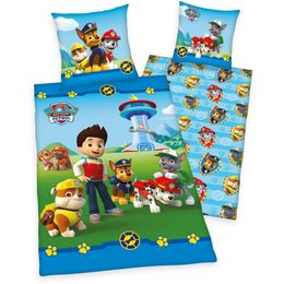 PAW PATROL Kinderbettwäsche »Hundetruppe« 2 Stk. tlg. mit Hunden multi Obermaterial: 100% Baumwolle B/L: 135 cm x 200 cm