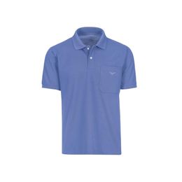 TRIGEMA Poloshirt »Polohemd mit Brusttasche« 1 Stk. tlg. lavendel L L DELUXE-Piqué-Qualität