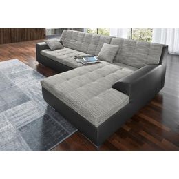 DOMO collection Ecksofa »Treviso viele Bezüge, auch in Cord, L-Form, B/T/H: 267/80/83 cm« wahlweise mit Bettfunktion, incl. Zierkissen, hochwertige...