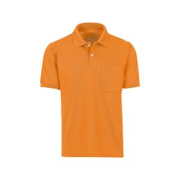 TRIGEMA Poloshirt »Polohemd mit Brusttasche« 1 Stk. tlg. nektarine XL XL DELUXE-Piqué-Qualität