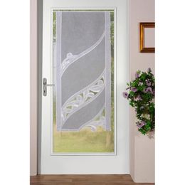 Stickereien Plauen Gardine &raquo;Christina&laquo; Multifunktionsband 1 Stk. tlg. HxB: 140x60, mit echter Plauener Spitze Stickerei wei&szlig; Obermaterial: 100%...