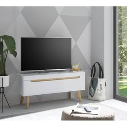 Inosign Lowboard »Torge, TV-Unterschrank, TV-Kommode, Fernsehschrank, TV-Board« 1 Stk. tlg. abgeschrägte Füße, drei Farben, Scandi Design, 107 cm...