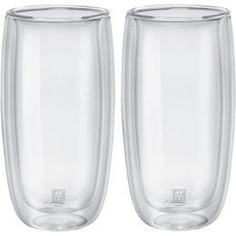 Zwilling Gläser-Set »Softdrinkglas Sorrento, 2er Set« doppelwandig, Fassungsvermögen je Glas ca. 475 ml transparent
