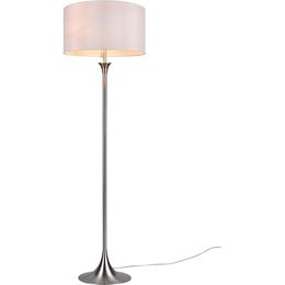 Trio LEUCHTEN Stehlampe »Sabia« E27 1 Stk. warmweiß - kaltweiß Stehleuchte 3 Helligkeits-Stufen exkl 3xE27 max 40W, 155cm hoch Ø45cm nickel