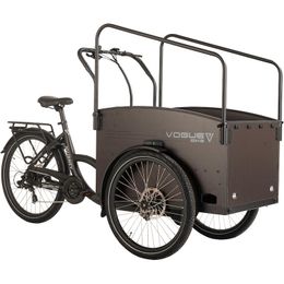 VOGUE BIKE &raquo;Journey&laquo; 7 Gang Shimano Tourney Schaltwerk Kettenschaltung Heckmotor 250 W Pedelec, Elektrofahrrad f&uuml;r Damen u. Herren schwarz+schwarz