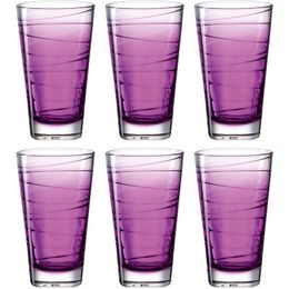 Leonardo Longdrinkglas »VARIO STRUTTURA« 280 ml, 6-teilig violett