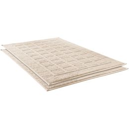 Dyckhoff Badematte &raquo;Planet&laquo; H&ouml;he 3 mm beidseitig nutzbar fu&szlig;bodenheizungsgeeignet Baumwolle, 2er Set Hotelmatte sand Obermaterial: 100% Baumwolle...