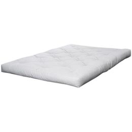 Karup Design Futonmatratze 15 cm hoch 1 Stk. tlg. wei&szlig; Bezug Matratze: 100% Baumwolle flexibel (0 kg - 160 kg)