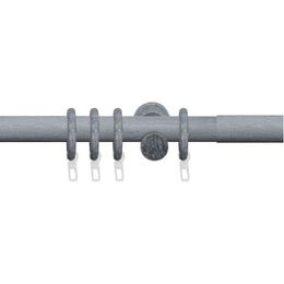 Liedeco Gardinenstange &raquo;Stilgarnitur 28 mm Zylinder&laquo; &Oslash; 2, 8 mm 1 l&auml;ufig-l&auml;ufig Fixma&szlig; Gardinenstange Komplett kalkgrau B/L: 120 cm &Oslash; 2,8 mm