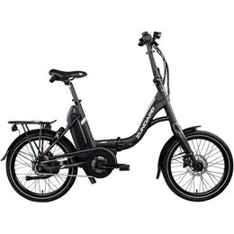 Z&uuml;ndapp Z&Uuml;NDAPP &raquo;X20&laquo; 7 Gang Shimano Nexus Schaltwerk Nabenschaltung Mittelmotor 250 W Pedelec, Elektrofahrrad f&uuml;r Damen u. Herren schwarz/rot+schwarz