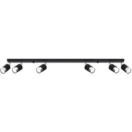 SOLLUX LIGHTING Deckenleuchte »NERO« GU10 1 Stk. beweglicher Lampenschirm Chromfarben/Schwarz