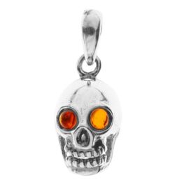 OSTSEE-SCHMUCK Kettenanhänger »Anhänger Totenkopf Anhänger Totenkopf« (1 Stk. tlg.) 25 x 10 mm Aussergewöhnlicher Anhänger aus Sterlingsilber 925/000