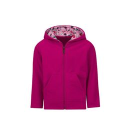 TRIGEMA Fleecejacke »Fleece-Kapuzenjacke mit praktischen Taschen« 1 Stk. tlg. magenta 80 80 Fleece-Qualität, innen und außen angeraut