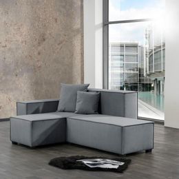 Max Winzer Wohnlandschaft »MOVE« Sofa-Set 07 aus 5 Sitz-Elementen, inklusive 2 Zierkissen, kombinierbar grau