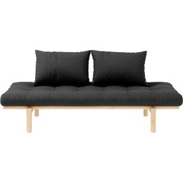 Karup Design Daybett »Pace« Set, 2 Stk. tlg. aus massiven Kiefernholz, inkl. Futonmatratze Dunkelgrau