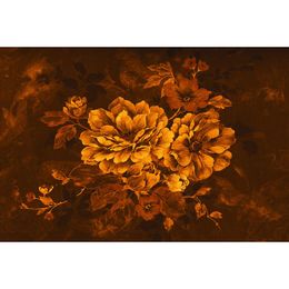 ARCHITECTS PAPER Fototapete »Atelier 47 Flowers Artwork 2« floral glatt Fototapete Blumen Vintage Flowers rot/hellorange B/L: 4 m m x 2,7 m m