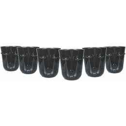 VILLA D'ESTE Gläser-Set »Vis à Vis« Wassergläser-Set, 6-teilig, Inhalt 300 ml schwarz
