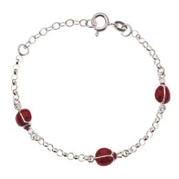 Vivance Kinder Armband &raquo;925/- Sterling Silber Marienk&auml;fer&laquo; wei&szlig;