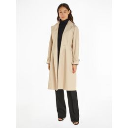 Calvin Klein Outdoorjacke »ESSENTIAL TRENCH COAT« Set, mit Gürtel, 2 Stk. tlg. mit Gürtel White-Clay 34 34 Kurzmantel von Calvin Klein Womanswear