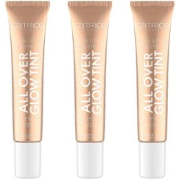 Catrice Highlighter »All Over Glow Tint« mit Schimmereffekt Beaming Diamond Sanfter Schimmer für wunderschönen Glow im 3er Pack
