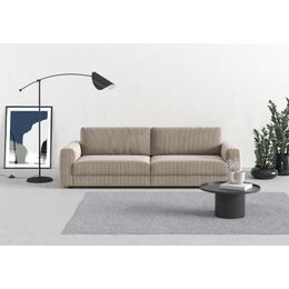 Trendmanufaktur Big-Sofa »Bourbon« extra tiefe Sitzfläche, wahlweise mit Sitztiefenverstellung bestellbar beige