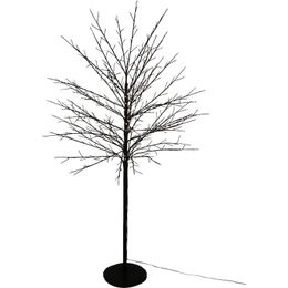 AM Design LED Baum Warmweiß Weihnachtsdeko aussen, mit 580 warmweißen LEDs schwarz