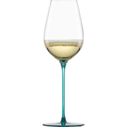 EISCH GERMANY Champagnerglas »INSPIRE SENSISPLUS« die Veredelung der Stiele erfolgt in Handarbeit, 400 ml, 2-teilig aqua