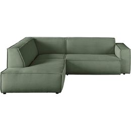 3C CANDY Ecksofa »Matteo in elegant, kubischer Formensprache, bequem, L-Form« mit auffälliger Kedernaht, Cord-Bezug, Lounge-Charakter, OTTOs Choice...