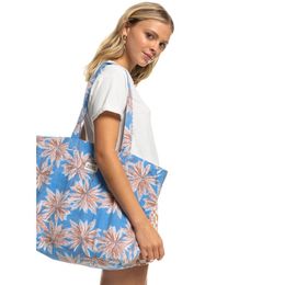 Roxy Strandtasche »Sweeter Than Honey« Azure Blue Palm Island Einheitsgröße Einheitsgröße Stoff: StrohStoff