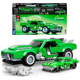 Mattel Modellbausatz »Mattel Brick Shop Hot Wheels, SPEED SERIES CAMARO« 289 Stk. tlg. 1:32 grün