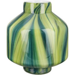 Gilde Tischvase »Verdo, Höhe ca. 22 cm« dekorative Vase aus Glas, Blumenvase grün 0