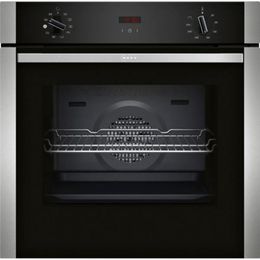 Neff Einbaubackofen N 30 &raquo;B1AVD0AN0&laquo; mit Teleskopauszug nachr&uuml;stbar mit Hydrolyse silberfarben