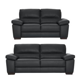 Calia italia Polstergarnitur &raquo;Gaia, hochwertige Garnitur aus 2-Sitzer und 3-Sitzer, edles Design&laquo; Set, 2 Stk. tlg. Ledergarnitur, in zwei...