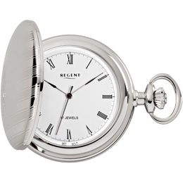 Regent Uhren REGENT Taschenuhr &raquo;P718-19437740&laquo; Herrenuhr, Handaufzug, Acrylglas, Geschenkidee silberfarben Schlichte Herrentaschenuhr