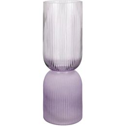 Gilde Tischvase »Vase Duppo, aus Glas, Ø ca. 10 cm« Vasenöffnung ca. 9 cm lila 0