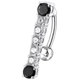 Firetti Bauchnabelpiercing »Schmuck Geschenk Piercing Silber 925 Körperschmuck« mit Zirkonia (synth.)...