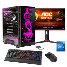 Hyrican Gaming-PC-Komplettsystem »Rockstar SET02333« 23, 6 ′′ Intel Core i7 GeForce RTX 3060 16 GB RAM 1.000 GB SSD Windows 11, inklusive 24"...